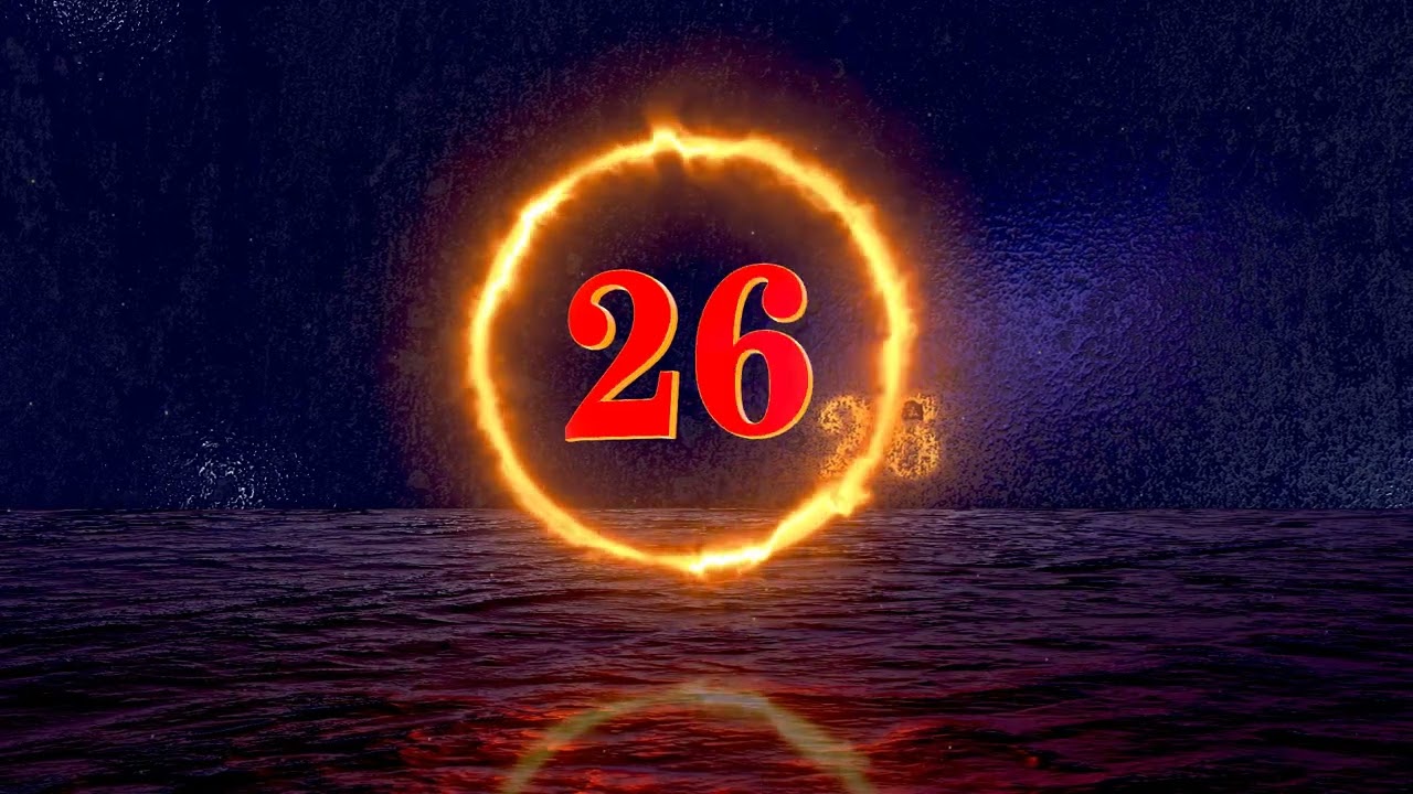 Epic 60 Second Timer | Fiery Ring Countdown | Free Background Video