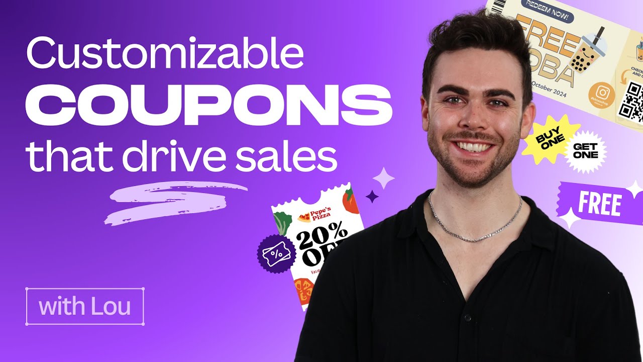 Design irresistible coupons with Canva: boost sales & customer loyalty in minutes!