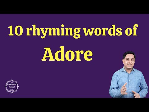 Adore rhyming words | 10 rhyming words of Adore | Spoken English by Vinod Sangwan