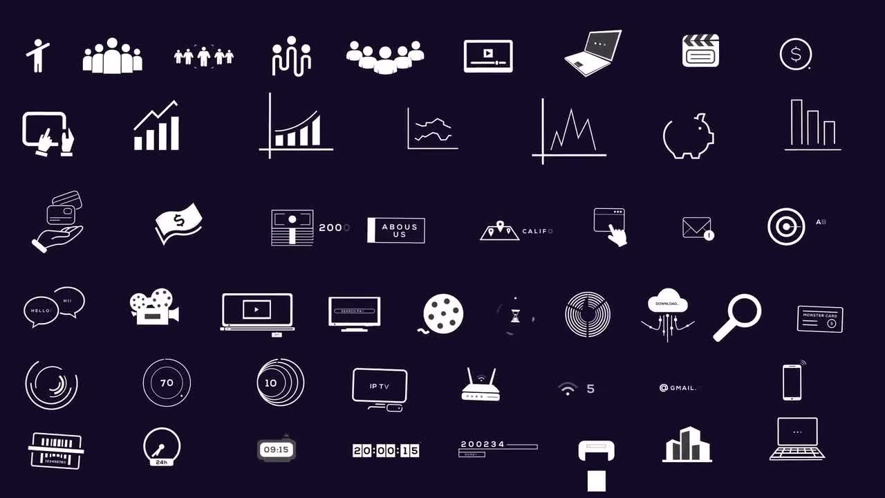 BigData - Business Infographics Pack After Effects Templates