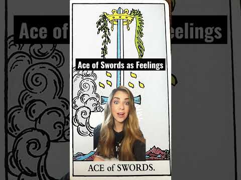 Tarot Cards as Feelings: Ace of Swords #shorts #tarotcardmeaning #howdotheyfeel