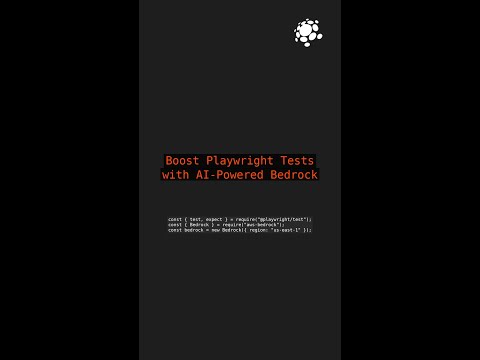 Boost Playwright Tests with AI-Powered Bedrock #shorts