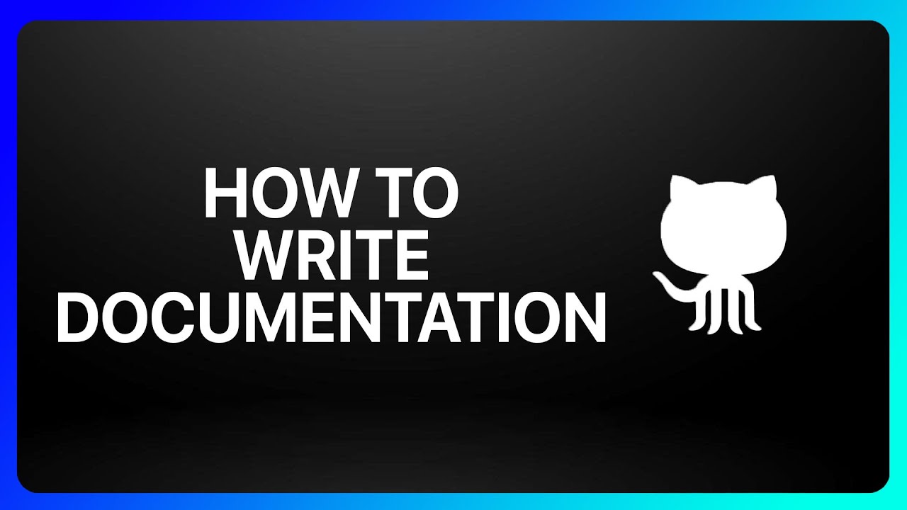 How To Write GitHub Documentation Tutorial