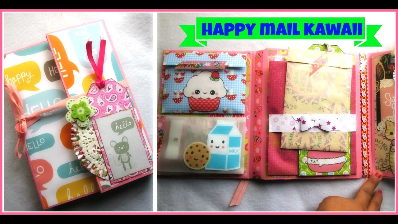 HAPPY MAIL KAWAII Y MATERIAL SCRAPBOOK/ INTERCAMBIO CON CRAFT-LOVE TY