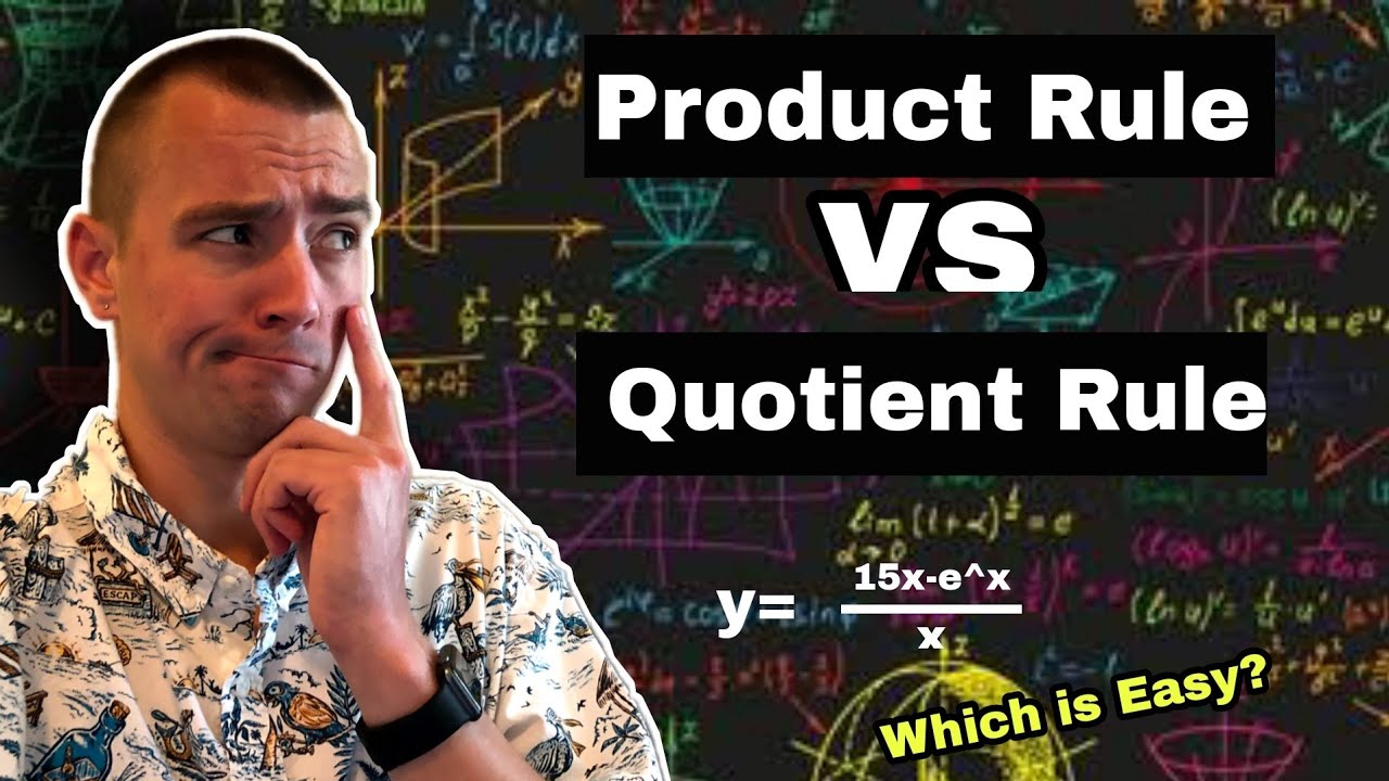 Which is Easier... PRODUCT RULE OR QUOTIENT RULE??? | Jake's Math Lessons