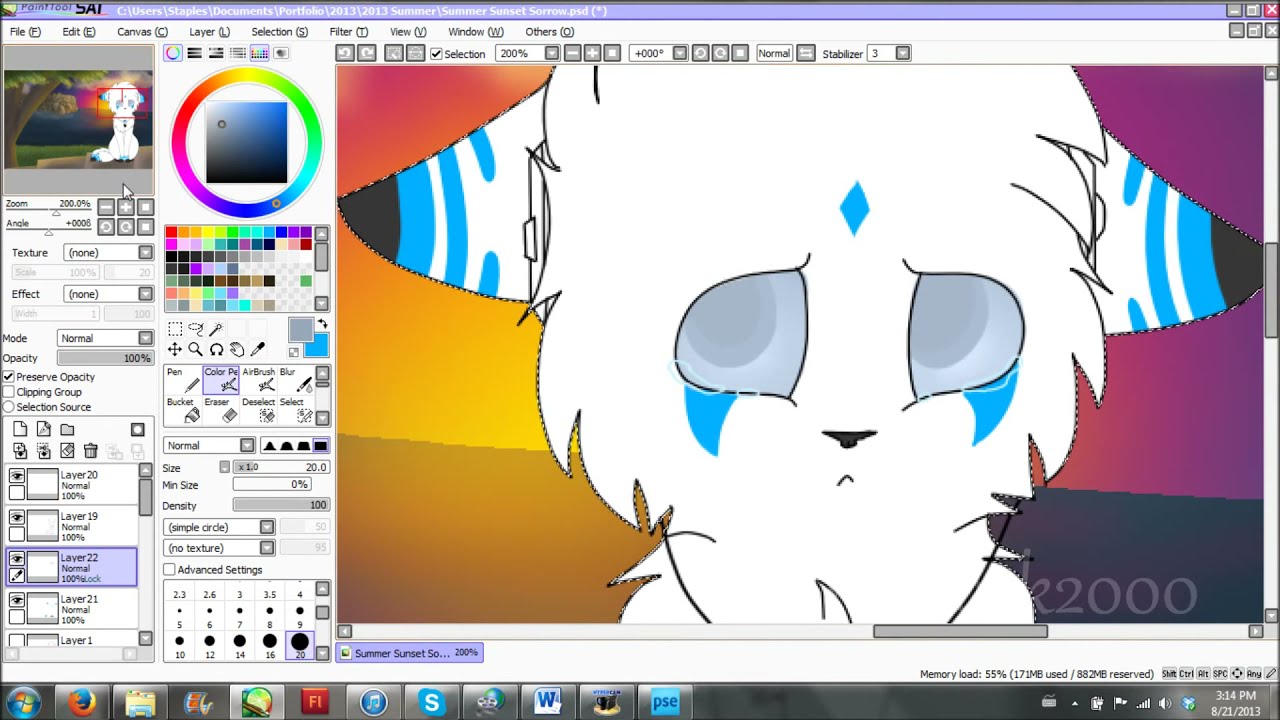 Summer Sunset Sorrow ~ Speedpaint