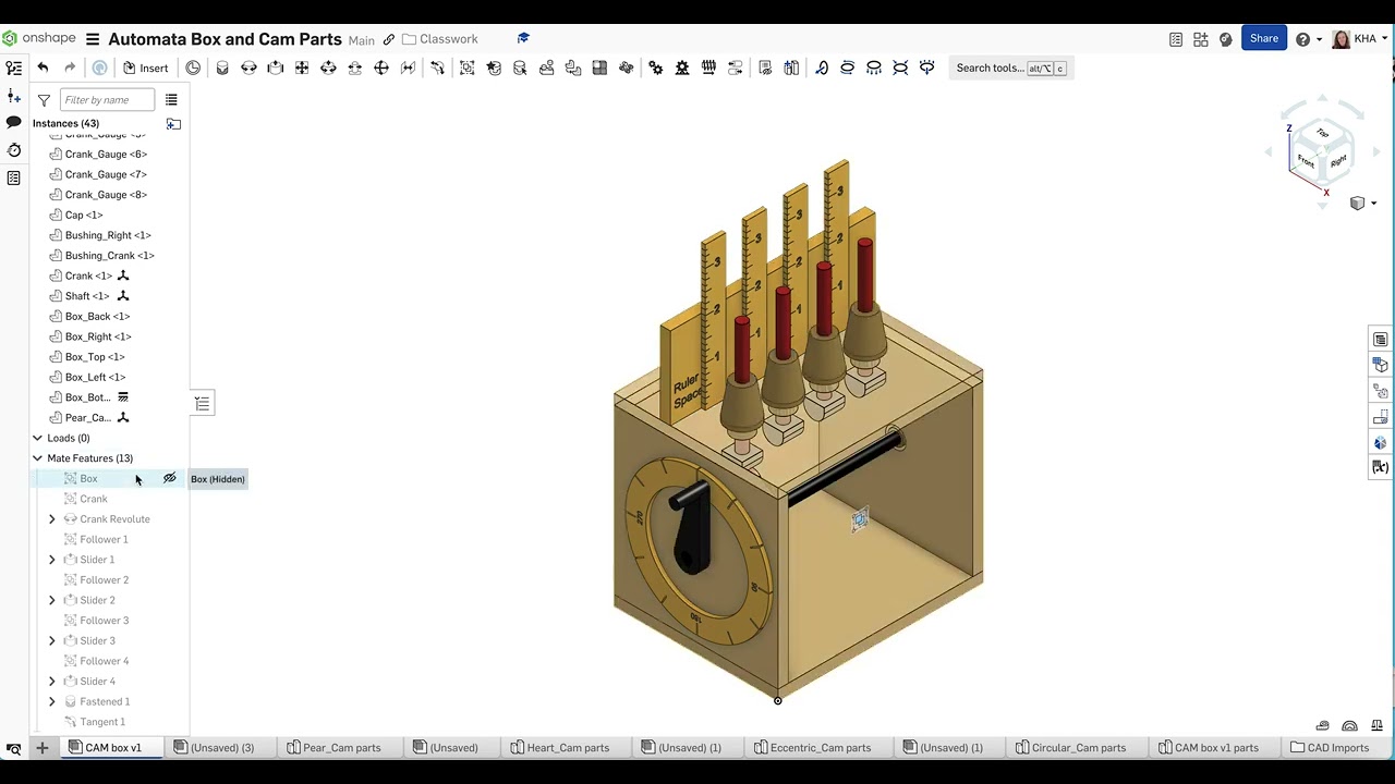 Automata Box and Cam Motion
