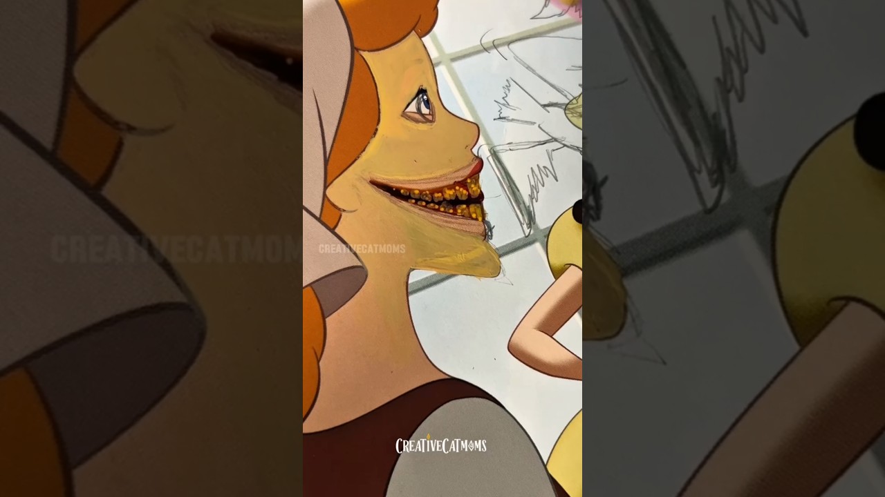 TRUE Cinderella story🤫 #shorts #art #disney