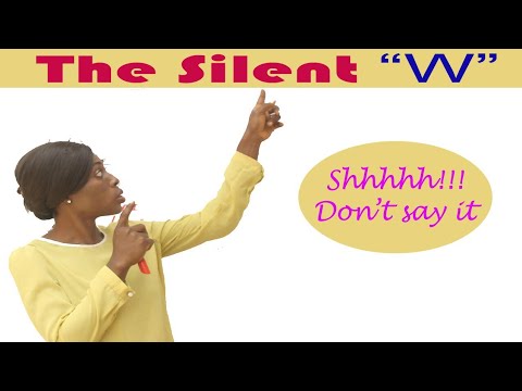 The Silent W | Rules for Silent W in British English | British Pronunciation/Vocabulary