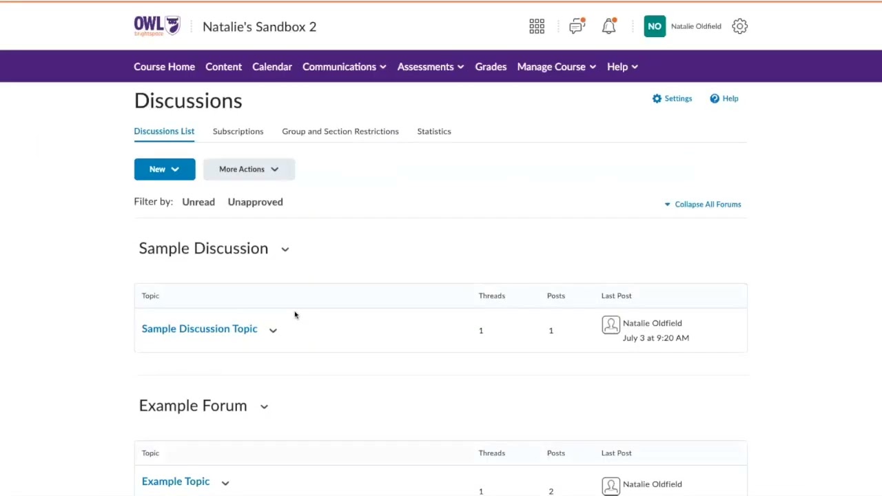 Publishing Grades in Brightspace