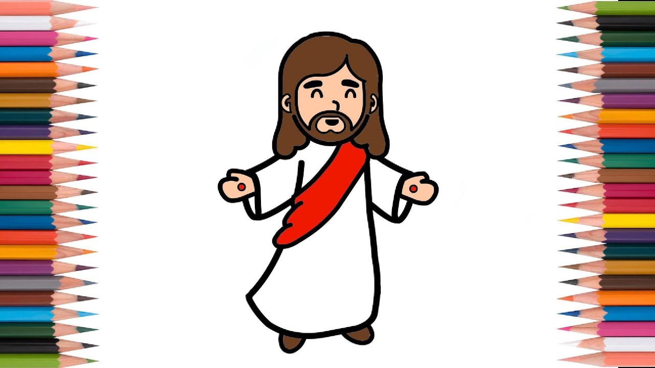 Como Desenhar Jesus Cristo Simples – Passo a Passo Fácil para Iniciantes