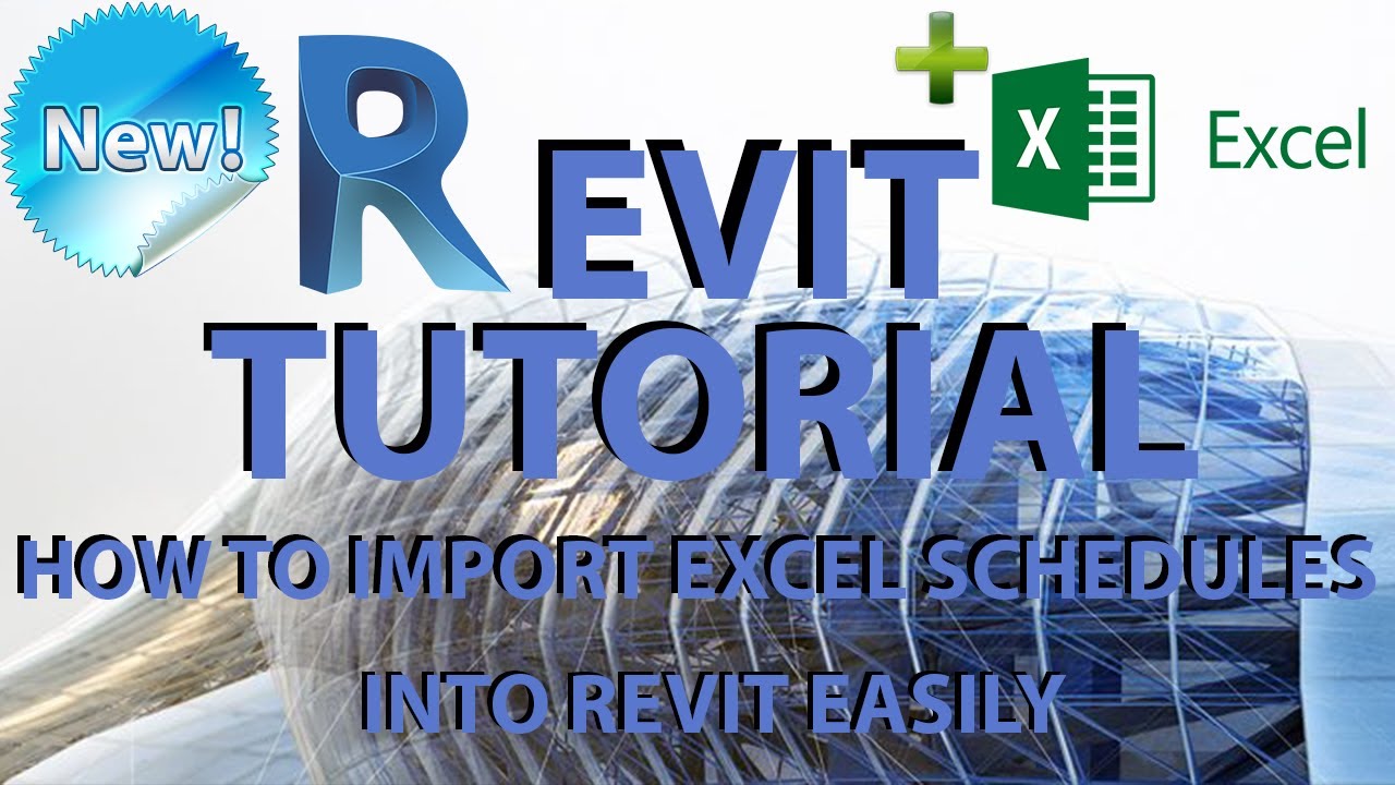 How To Insert Excel Files into Revit - Tutorial on how to import/insert Excel files into Revit