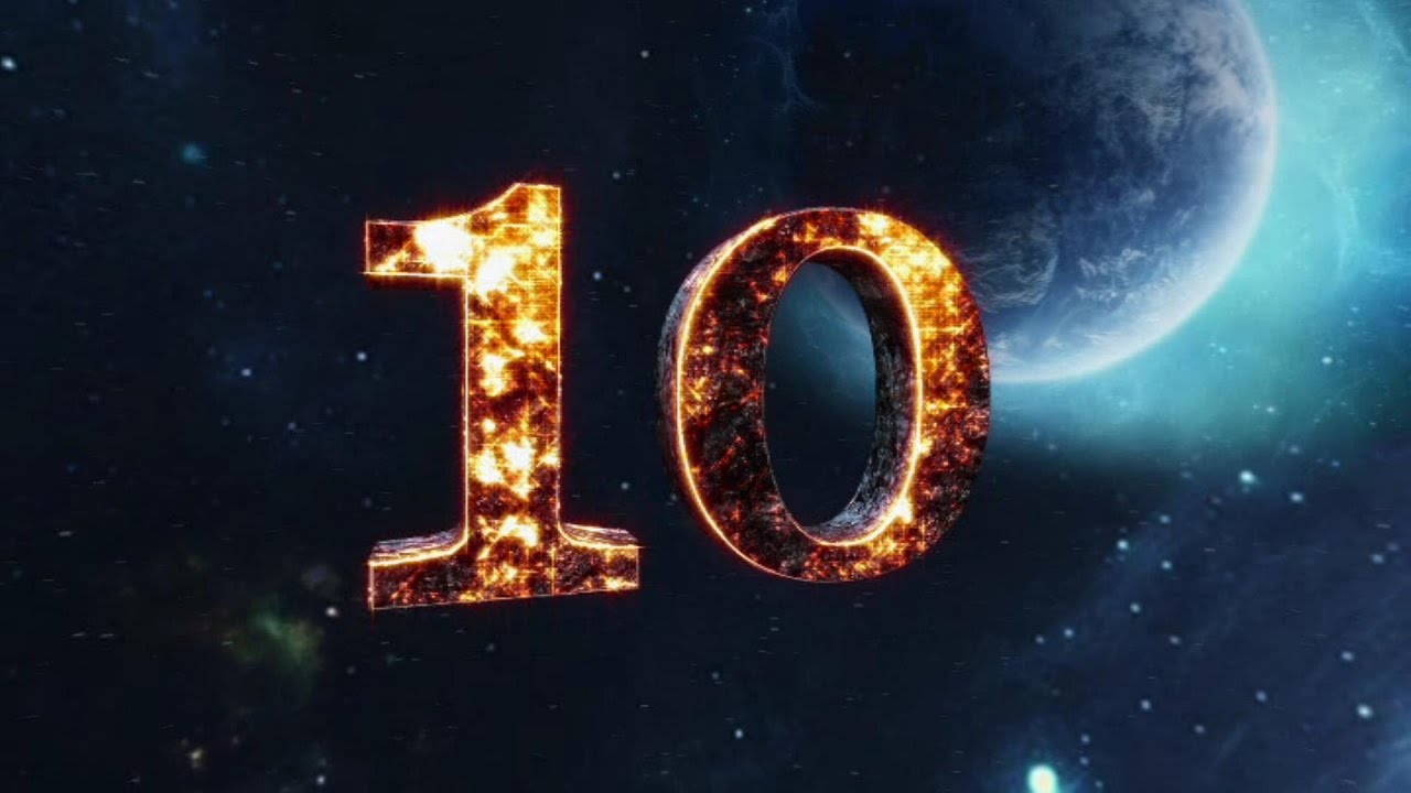 10 Second Timer Countdown ⏱️ – Epic 3D Gold Numbers in Space | Cinematic Timer HD
