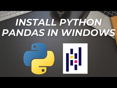 How to install pandas python library in Windows ?