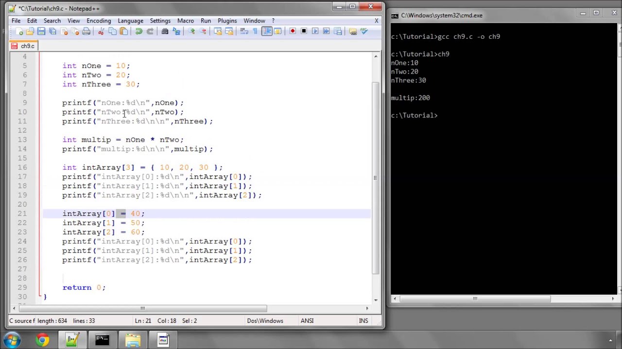 Beginning C Programming - Part 9 - Arrays (1)