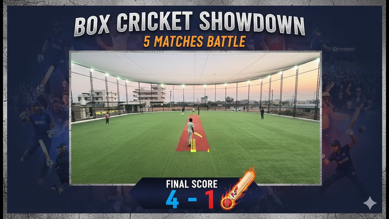 Box Cricket Showdown | 5 Matches Battle | Final Score 4–1...