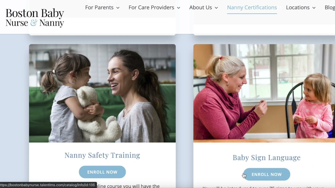 Online Nanny Certifications