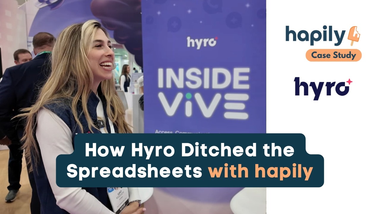 How Hyro Replaced Spreadsheet Hell with hapily at Vive