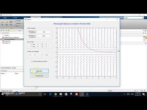 Slop and Vector field with particles motion simulation Matlab – MatlabWorks