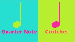 Quarter Note vs. Crotchet: Rhythm notation in American English and ...