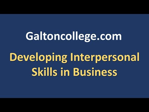 Developing Interpersonal Skills in Business