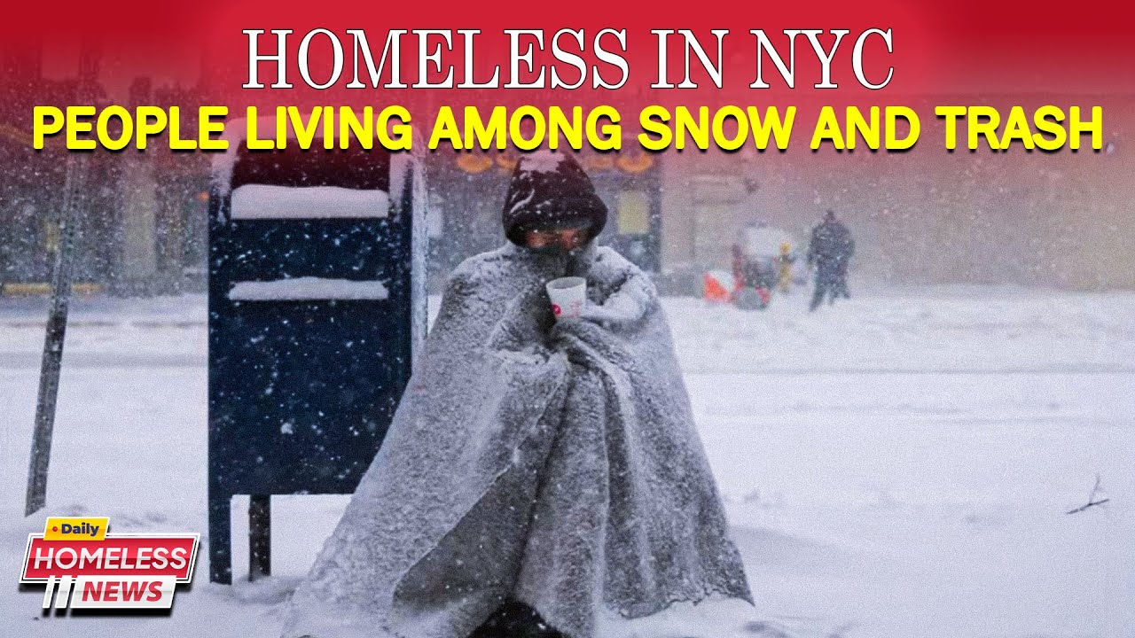 NYC Homeless Crisis: Homeless People Harshly Survive Through The Winter Struggle - Documentary