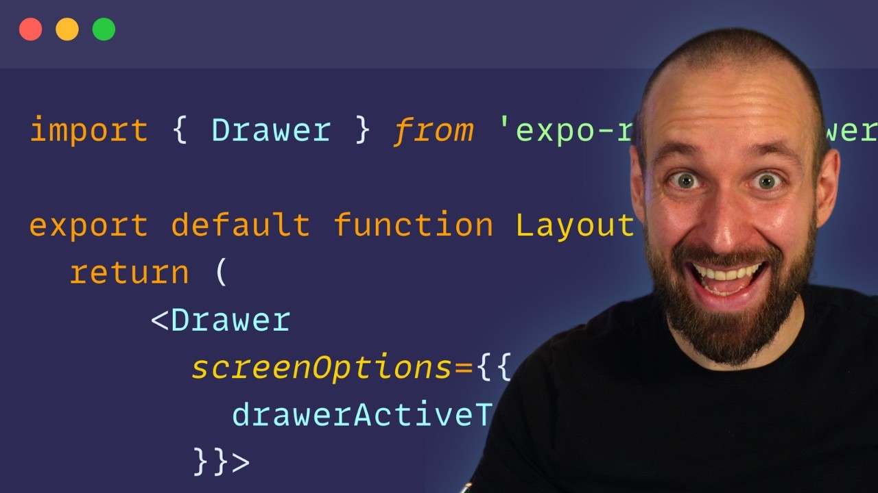 React Native Drawer Navigation with Expo Router