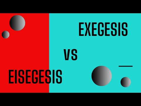 Exegesis Vs Eisegesis | Theological Vocab
