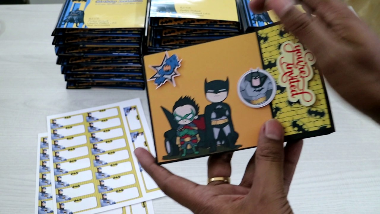 Batman Album Invitation