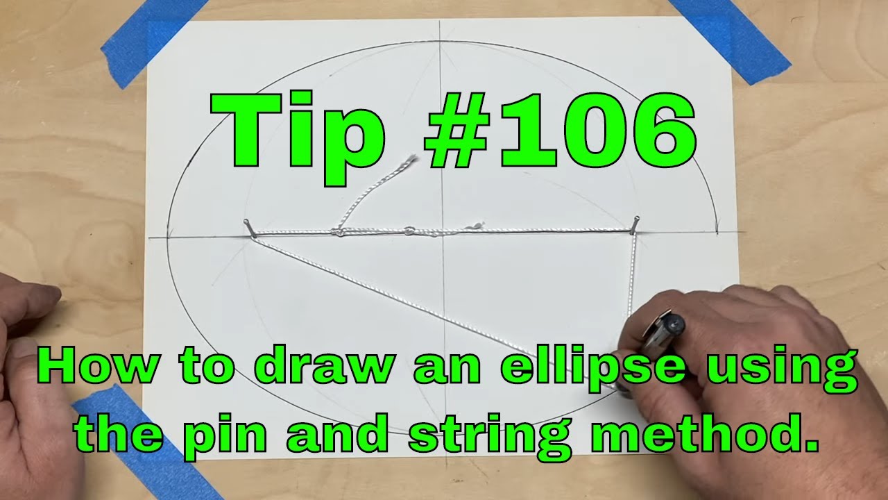 Draw an Ellipse (Pin and String Method)