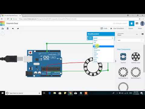 NeoPixel Ring – Tinkercad Tutorial with Piezo Speaker – Interactive ...