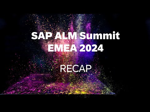 Recap SAP ALM Summit EMEA 2024