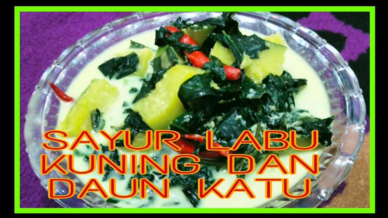 SAYUR LABU KUNING DAN DAUN KATU