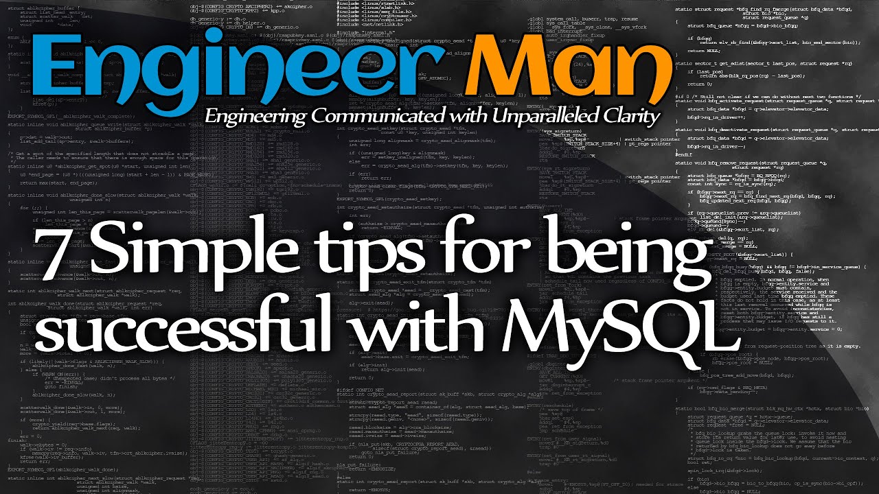 7 Simple tips for being successful with MySQL