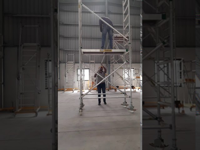 Aluminium Mobile Tower Scaffold - Aluminium Double Width Mobile Tower ...