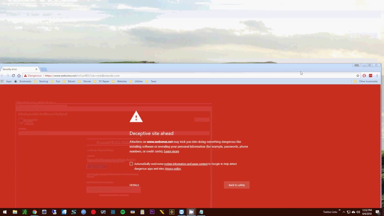 Phishing Examples - What happens if you click on it?