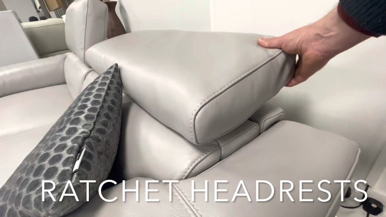 Dakota Recliner Full Leather Sofa Suite Designer Outlet Grey Low Price Offer Brand HTL