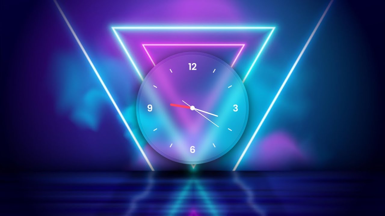 Working Glassmorphism Analog Clock Using Html, Css and Javascript