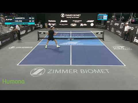 Goldin v Haworth | Excellent Pickleball Point | APP Tour