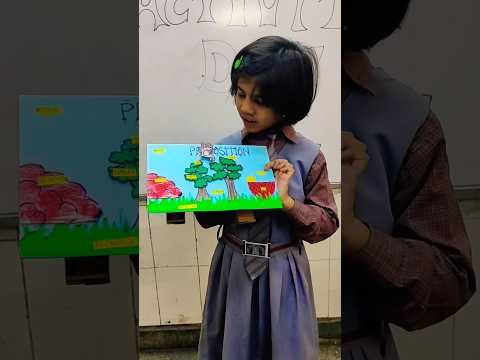 preposition Working model making by Students #classroomactivity #englishtlm #reels #reelsviral