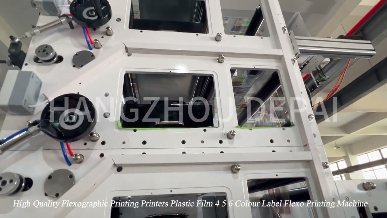 High Quality Flexographic Printing Printers Plastic Film 4 5 6 Colour Label Flexo Printing Machine