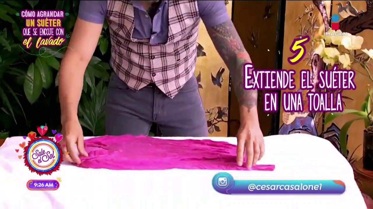 ¿Cómo agrandar un suéter que se ha encogido con el lavado? | Sale el Sol