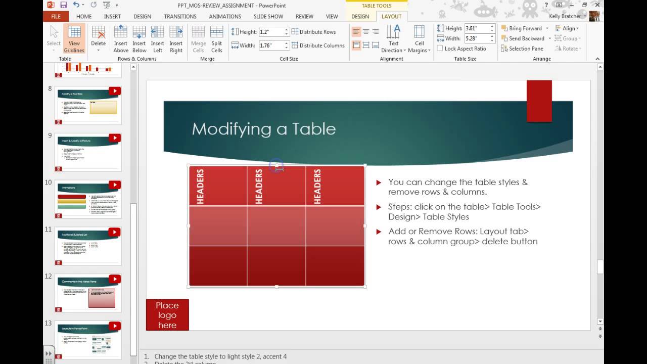 PPT- Modifying Tables