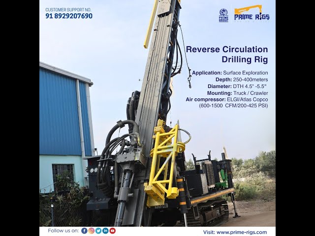 Mining Drilling Rig - PRL Reverse Circulation Drilling Machine ...
