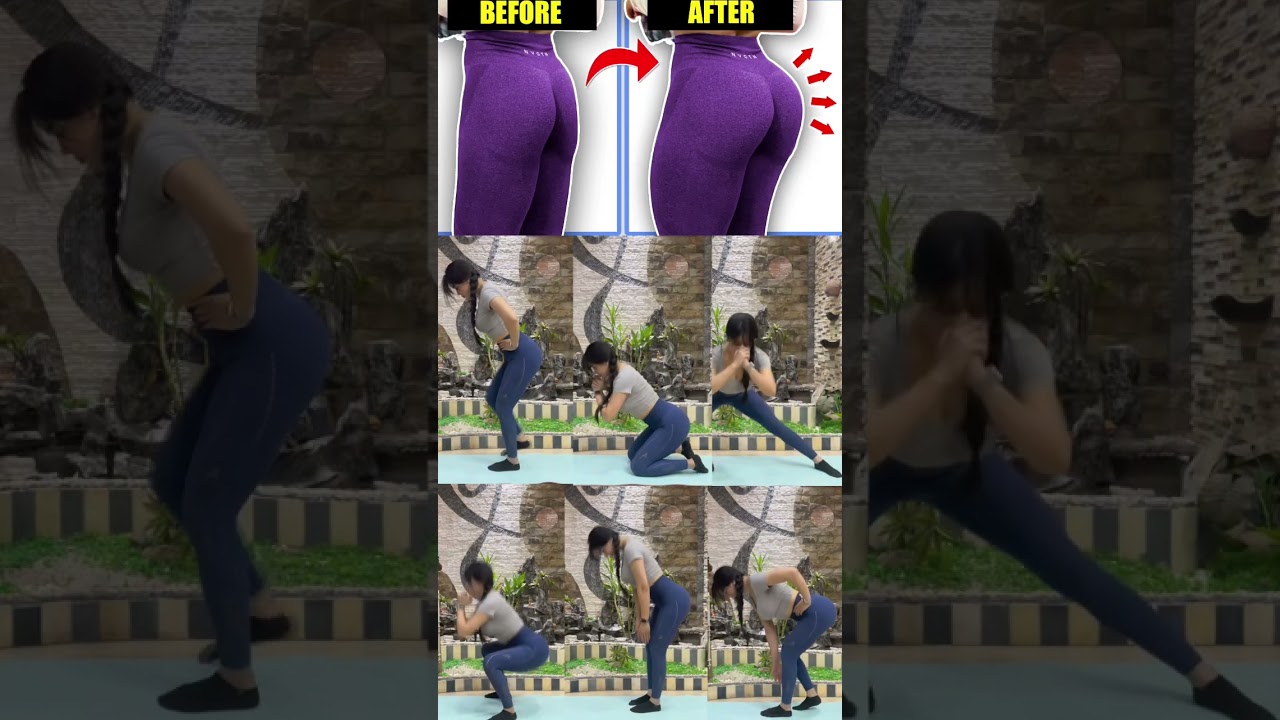 Bubble Butt Workout & Lose belly Fat🍑🍑🍑🍑