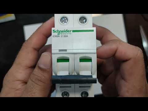 Schneider Acti9 IEC 2P 32A C DIN-Rail Type Miniature Circuit Breaker 230/400V 10kAIC (A9F44232)