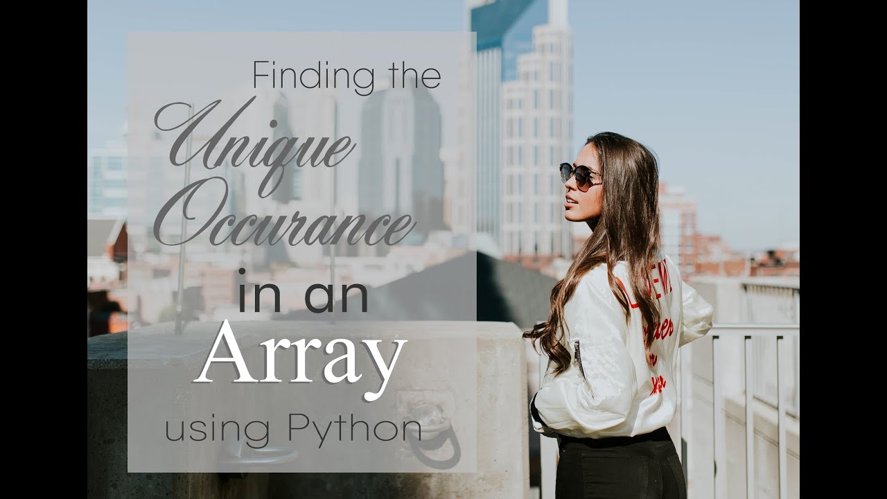Odd Occurrence in Array Tutorial - Unique Element Explained | Codility Test | Python Learning