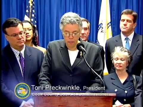 Preckwinkle, Commissioners, and Health Care Leaders Stand in Support of Public Health Initiatives