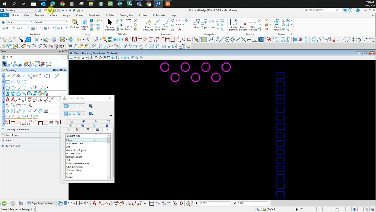 MicroStation CONNECT Edition: How To Align Elements