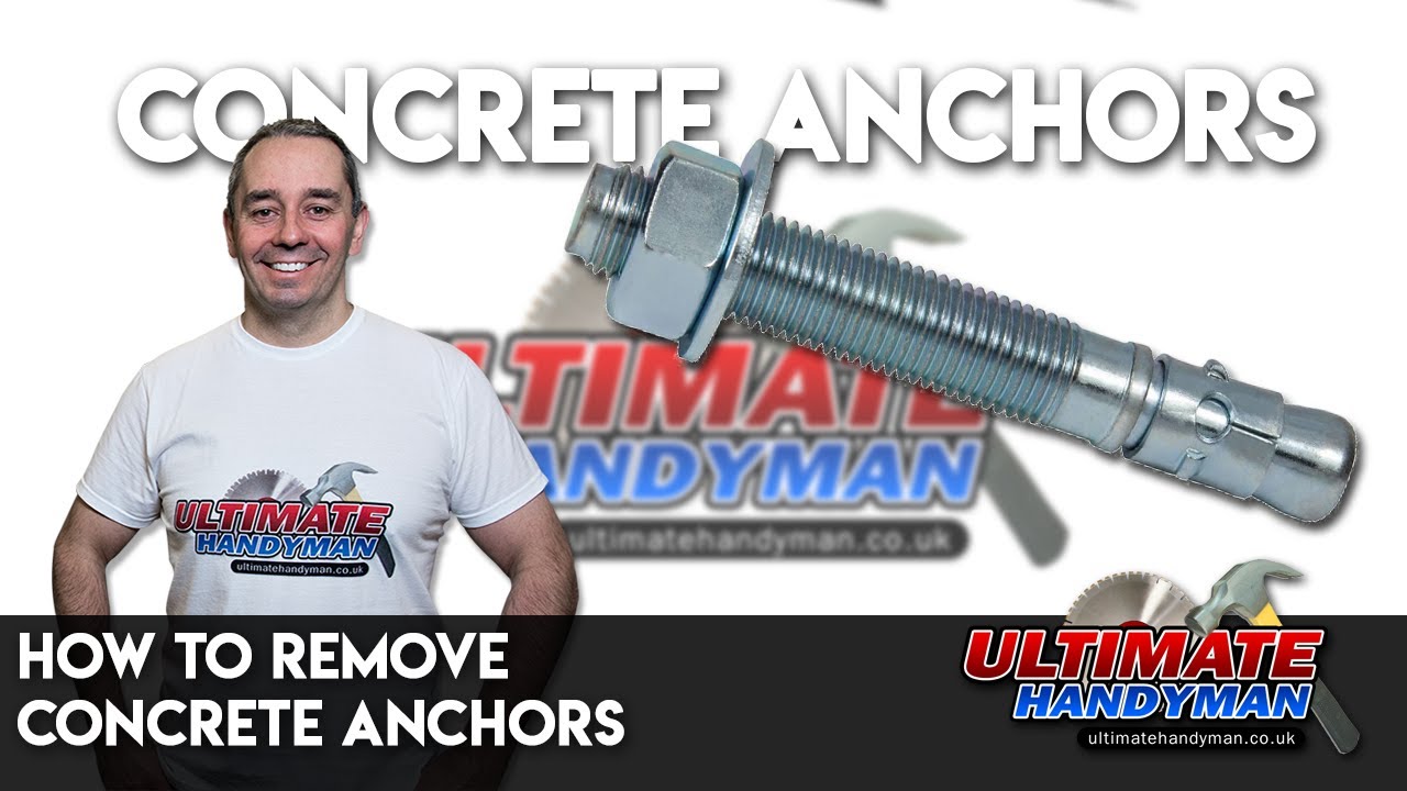 How to remove concrete anchors